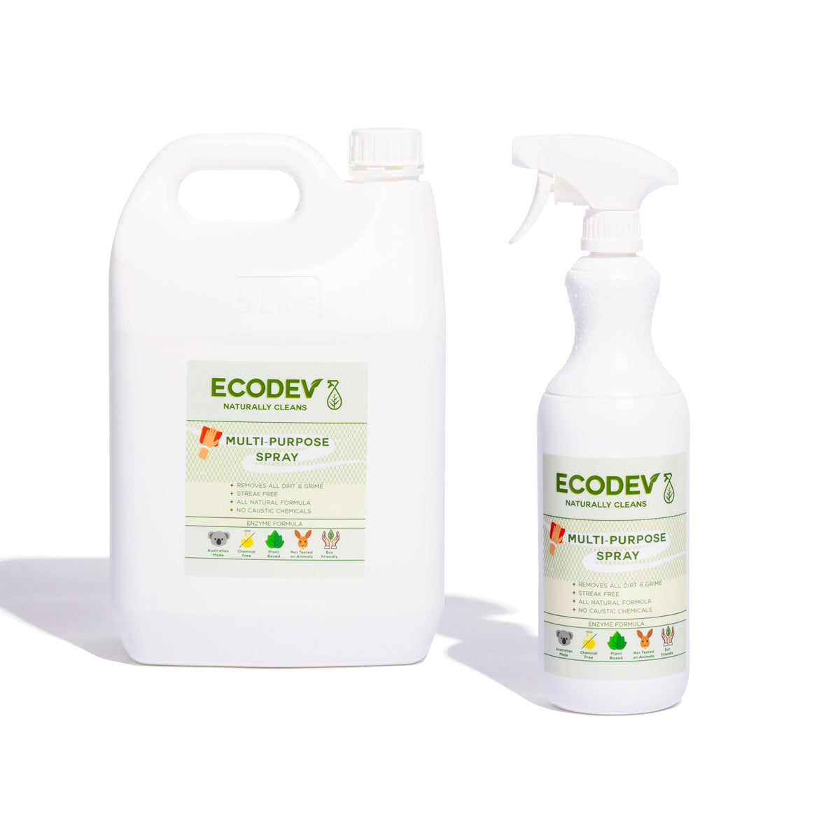 Multipurpose Surface Cleaning Spray 5L + 1L – Ecodev