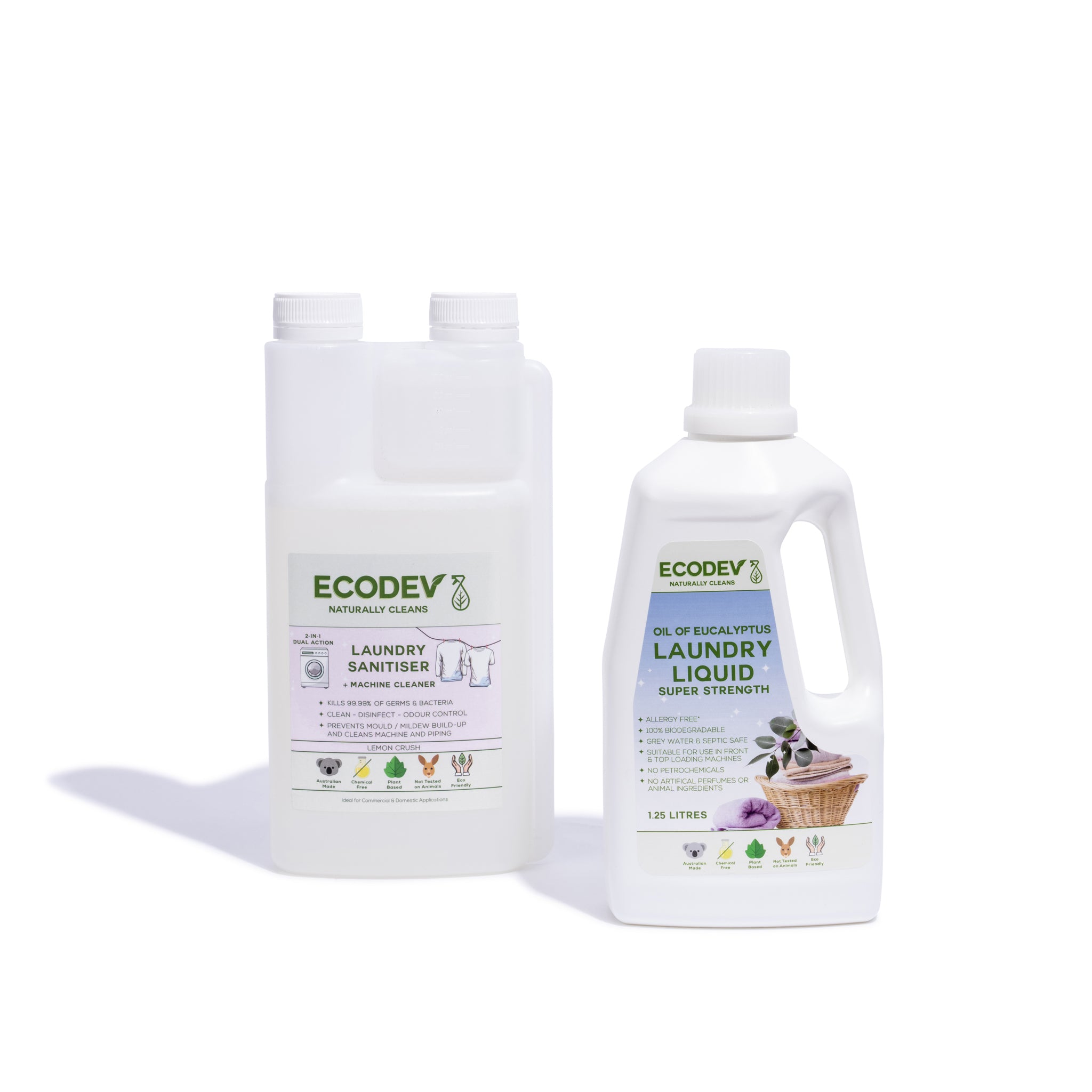 Laundry Liquid/Sanitiser Bundle 1L – Ecodev
